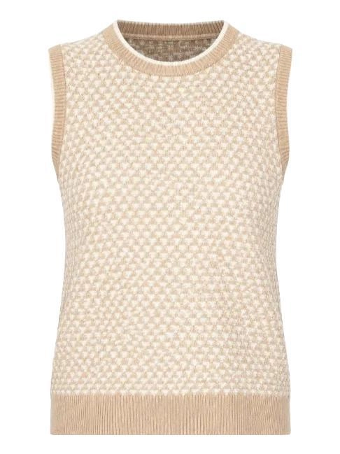 Varley Jenson Geometric-knit Sweater - Nude