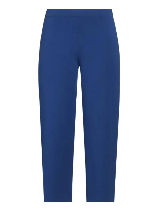 Max Mara Loose Knit Cropped Pants - Blue