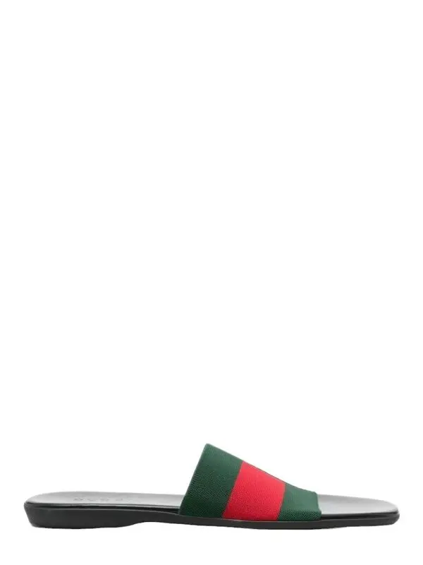Gucci Flat Slide Sandals - Black
