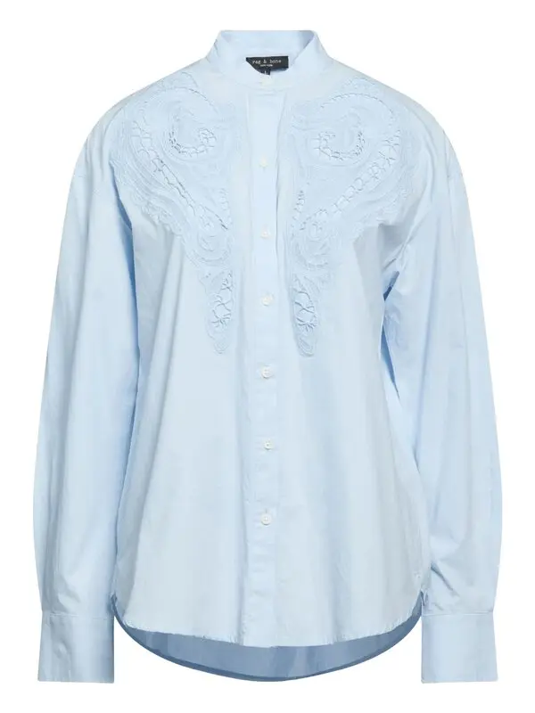 Rag & Bone Solid Colour Shirts - Blue