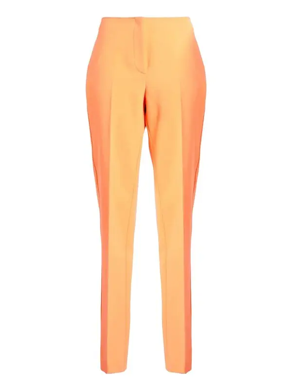 MAXCO. Solid-color Casual Trousers - Orange