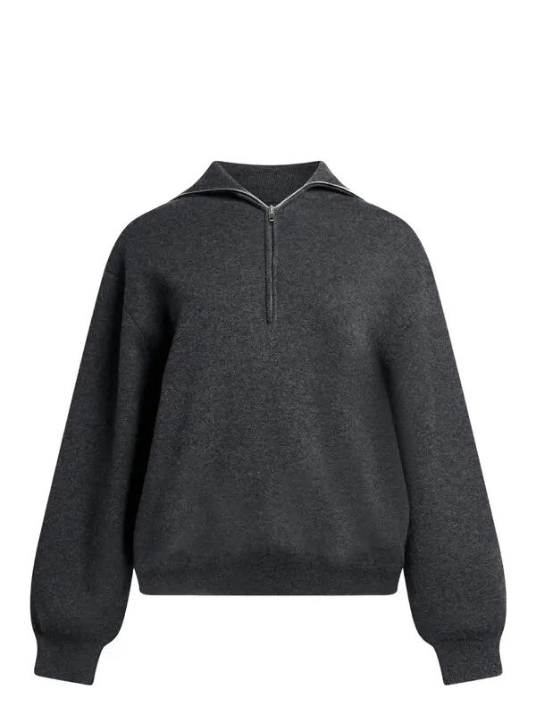 Balenciaga Solid-color Thick Knit Top - Black