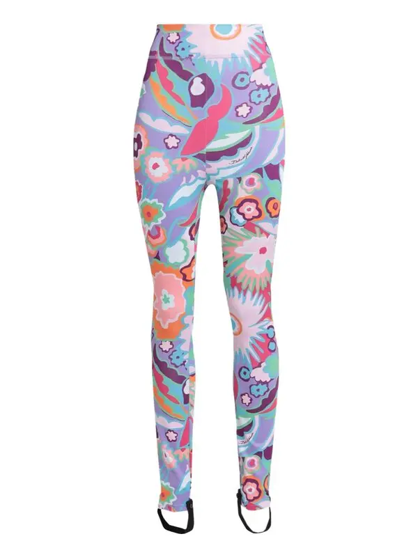 Dolce & Gabbana Multi-color Stretch Trousers - Purple