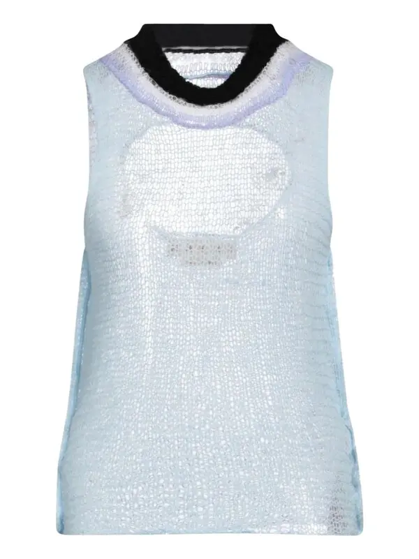 Marni Colorful Sleeveless Knit Top - Blue