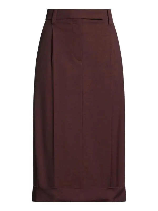 Brunello Cucinelli Midi Skirts - Red
