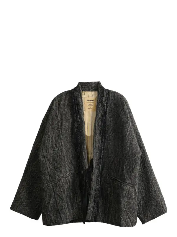 UMA WANG Jolla Jacket - Black Tan