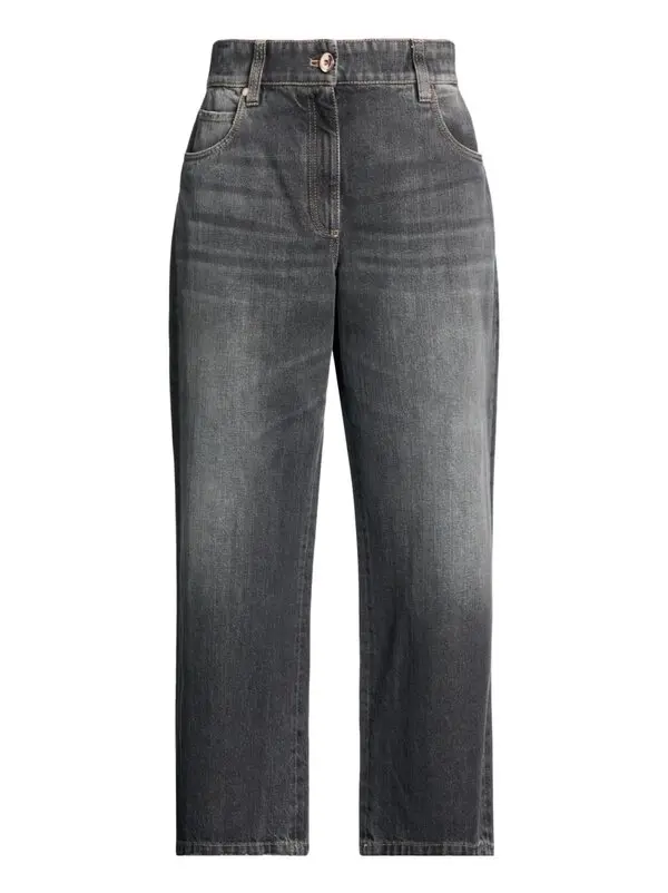 Brunello Cucinelli Denim Trousers - Black