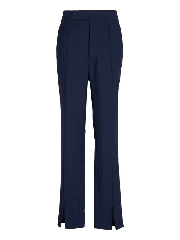 Marni Minimalist Wool Tapered Pants - Blue