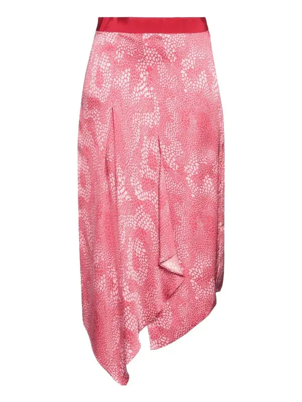 Isabel Marant Étoile Twotone Satin Midi Skirt - Pink
