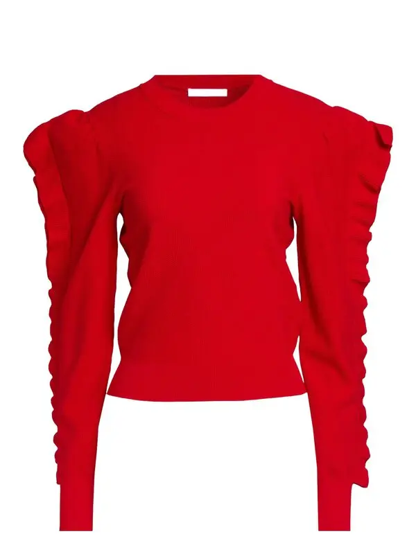 Max Mara Plain Colour Jumpers - Red