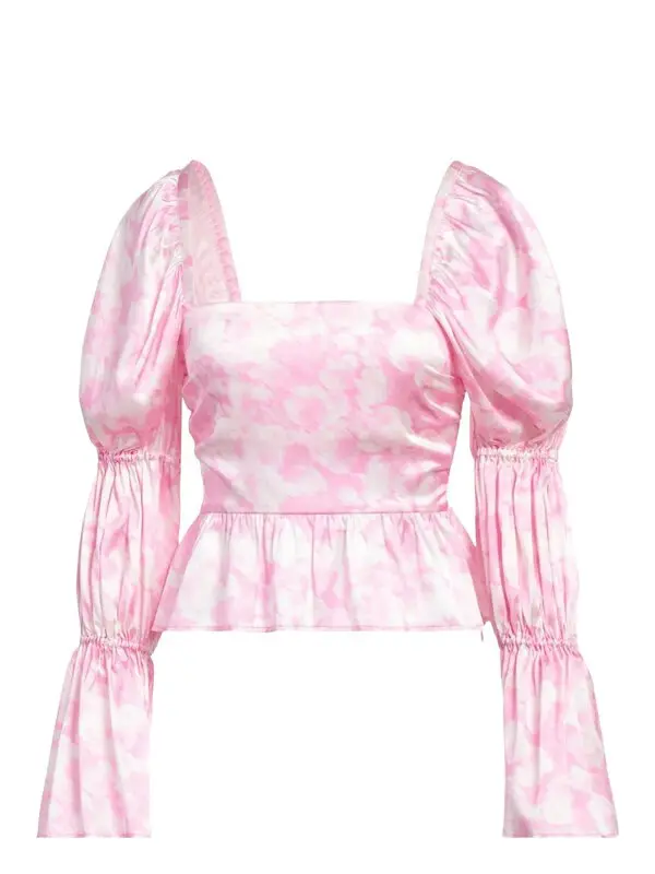 GANNI Long Sleeves Tops - Pink