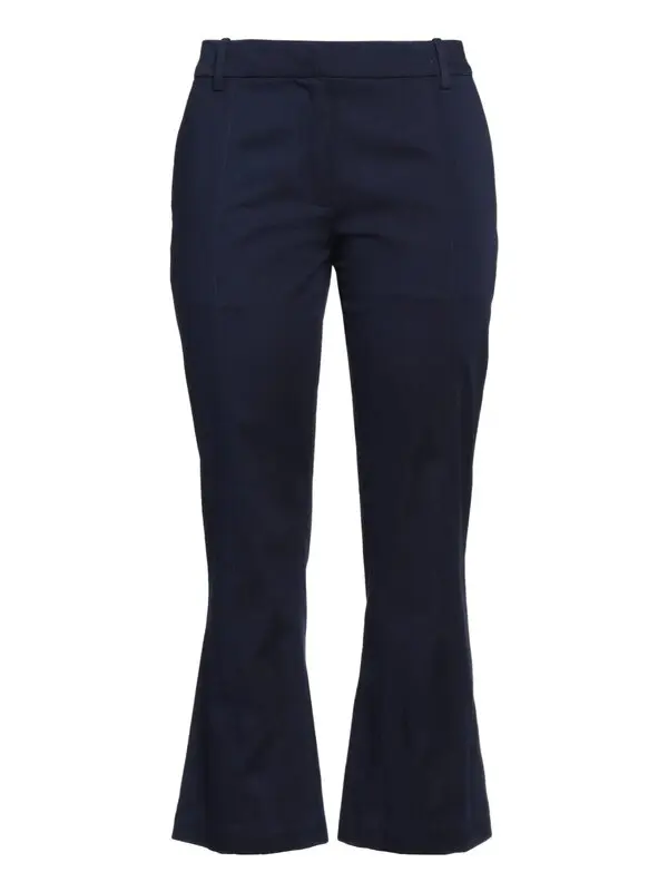 Marni Minimalist Stretch Flare Cropped Pants - Blue
