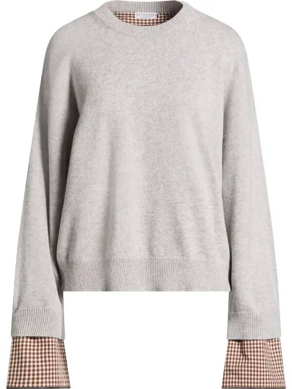 Brunello Cucinelli Thick Cashmere Sweater - Grey