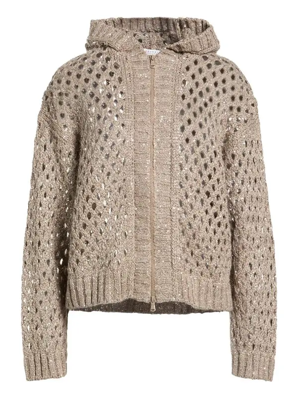 Brunello Cucinelli Plain Colour Cardigans - Grey