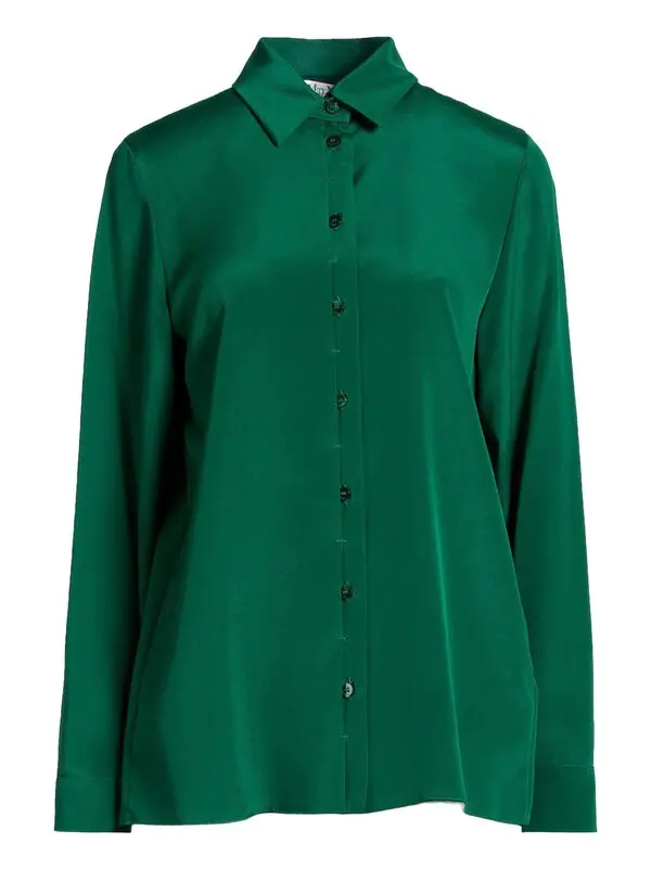 Max Mara Solid Colour Shirts Blouses - Green