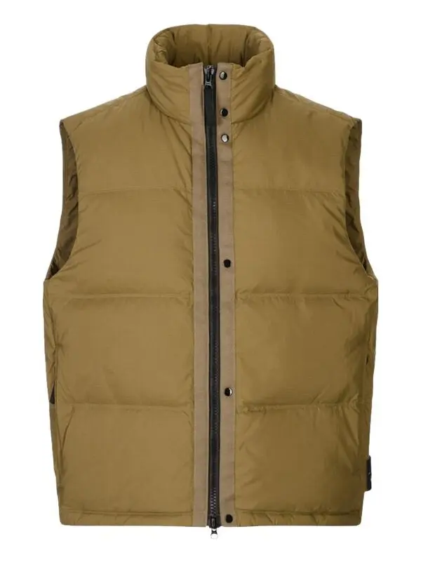 Stone Island Lightweight Down Vest With Zip Pockets - Brown