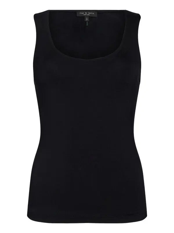 Rag & Bone Stretch Jersey Vest - Black