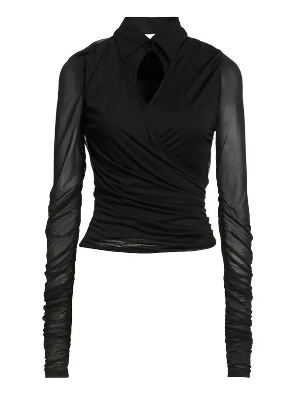 Max Mara Solid-color Long-sleeved Shirt - Black