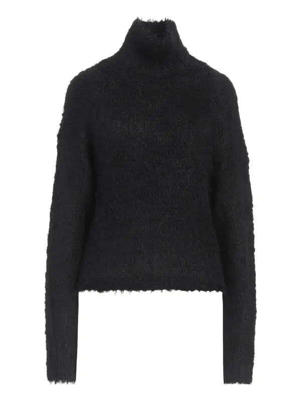 Rag & Bone Turtleneck Longsleeve Knit Sweater - Black