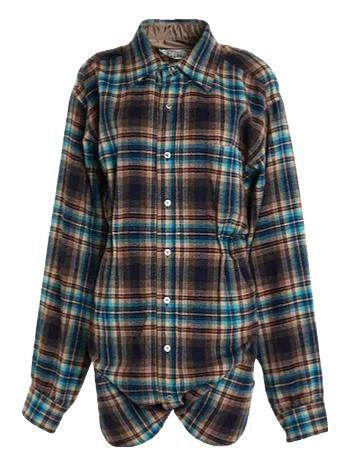 MAISON MARGIELA Plaid Wool Shirt - Black
