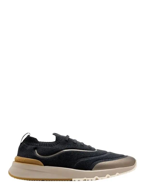 Brunello Cucinelli Knitted Slip-on Sneakers - Black