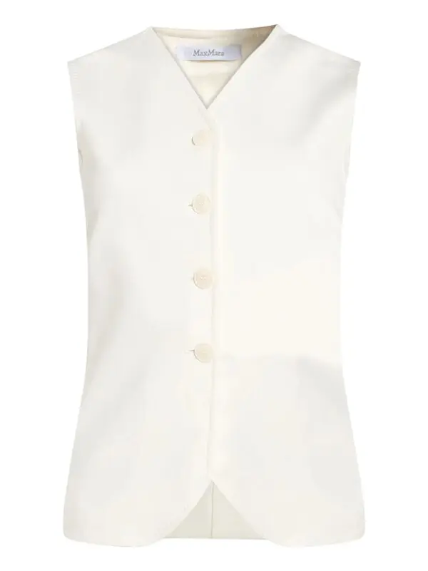 Max Mara Plain Colour Waistcoat - No