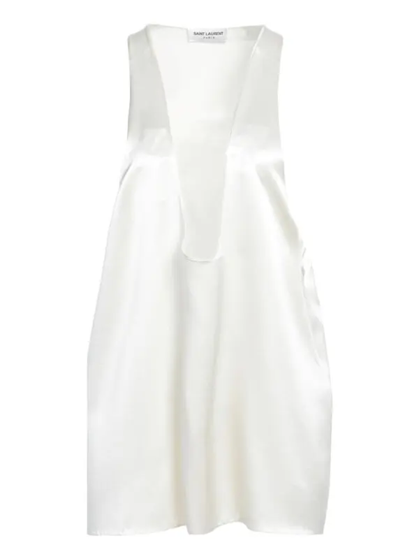 Saint Laurent Satin Sleeveless Top - No