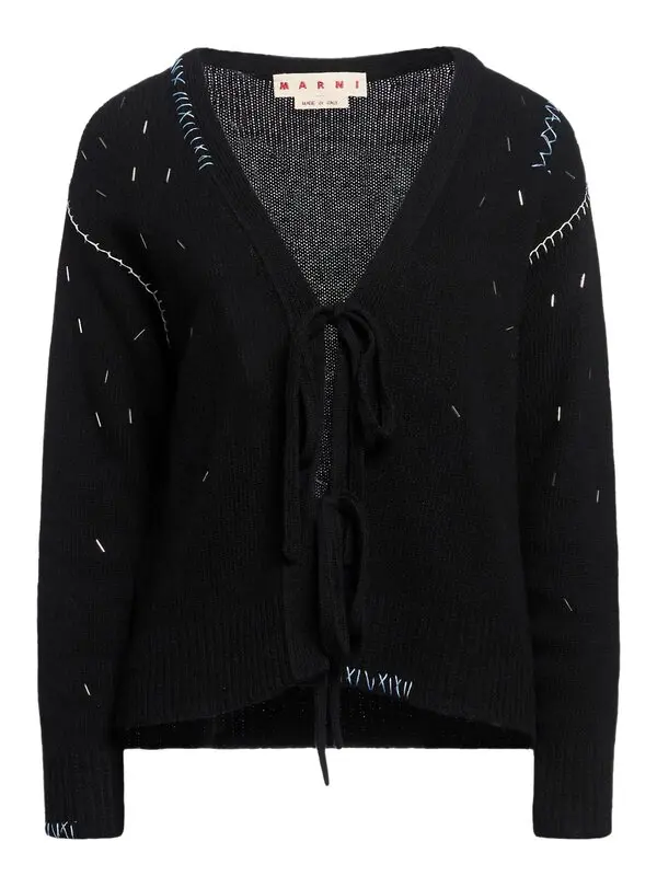 Marni Knitted Cardigans - Black