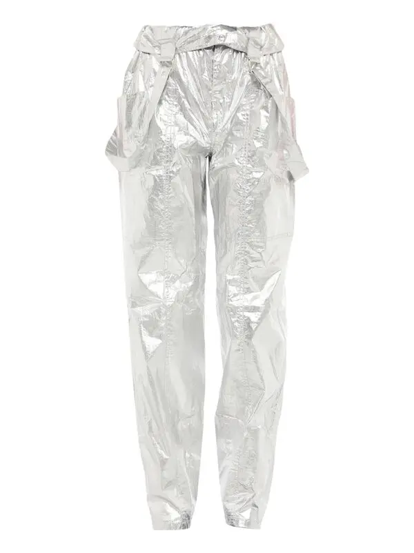 Isabel Marant Étoile Plain Colour Casual Trousers - Silver