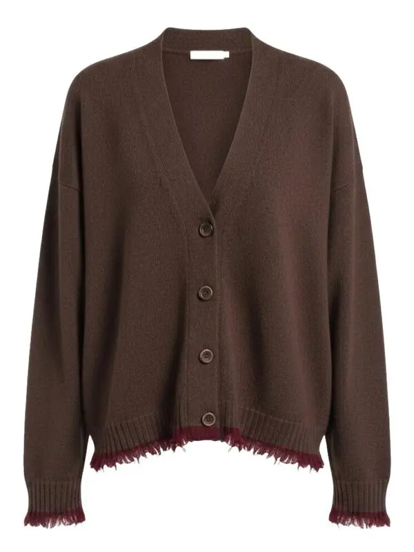 UMA WANG Long-sleeve Cardigan - Brown