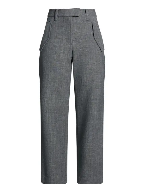 Brunello Cucinelli Simple Straight-leg Pants - Grey