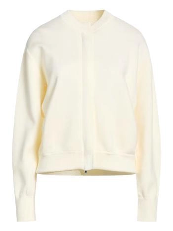 Max Mara Solidcolor Wool Knit Coat - White
