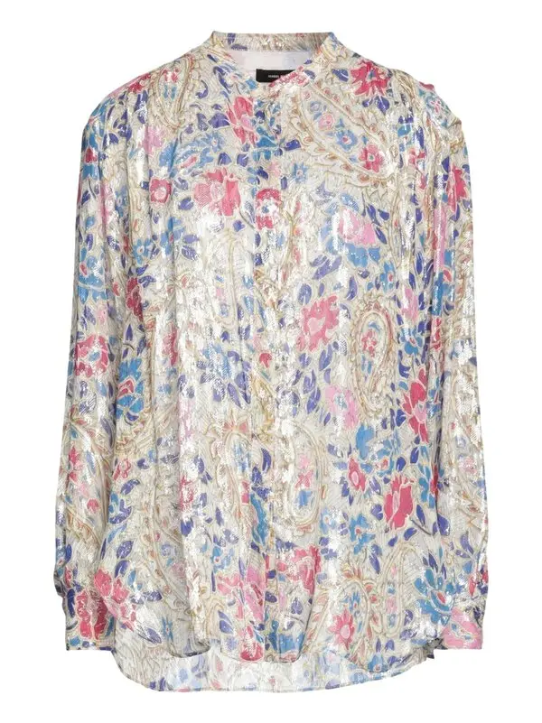 Isabel Marant Étoile Floral-print Jacquard Long Sleeve Shirt - Off-white