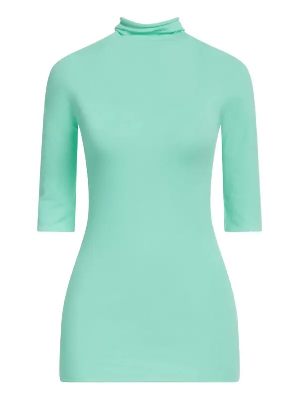 Sportmax Lightweight Knit Short Sleeve Turtleneck - No