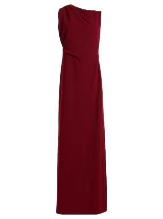Max Mara Sleeveless Spliced Long Dress - Red