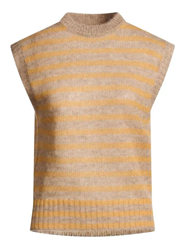 Brunello Cucinelli Sleeveless Jumpers - Sand-colored
