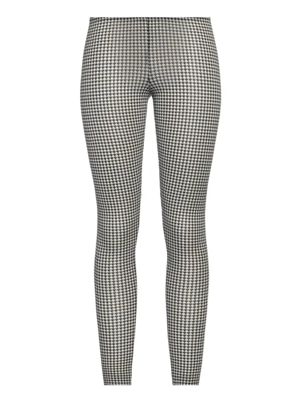 Sportmax Houndstooth Stretch Leggings - Black