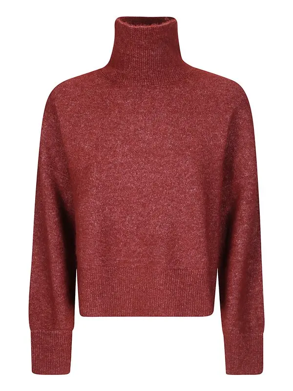 SAMSOE SAMSOE Samsøe Samsøe Nola Turtleneck Knitted Sweater - Red