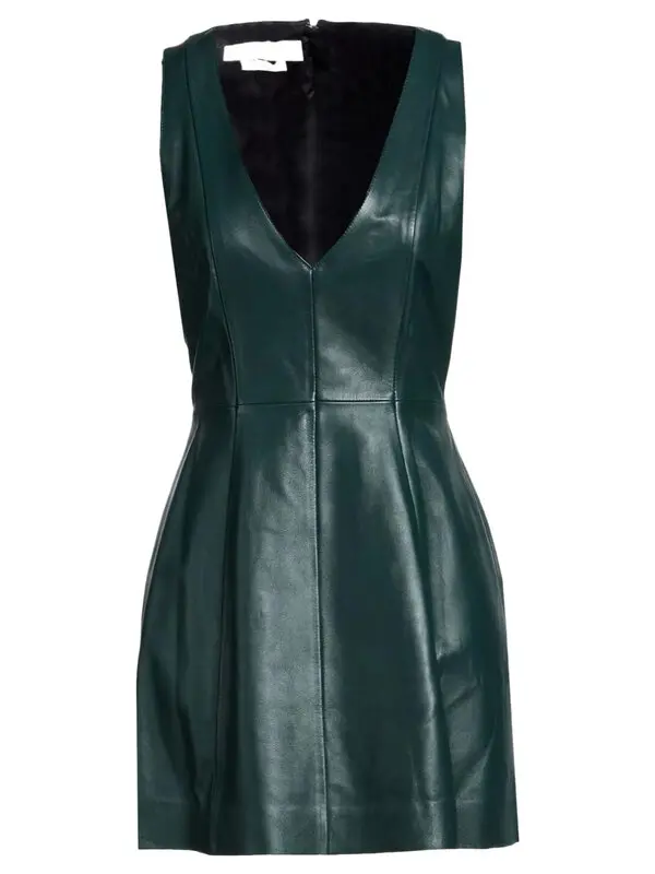 Marni Sleeveless Leather Dress - Green