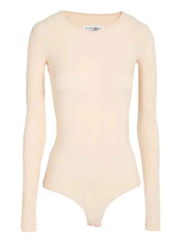 MAISON MARGIELA Solid-color Stretch Knitted Top - Beige