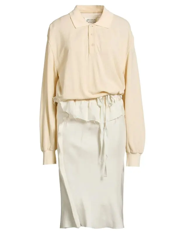 MAISON MARGIELA Solidcolor Polo Dress - Nude
