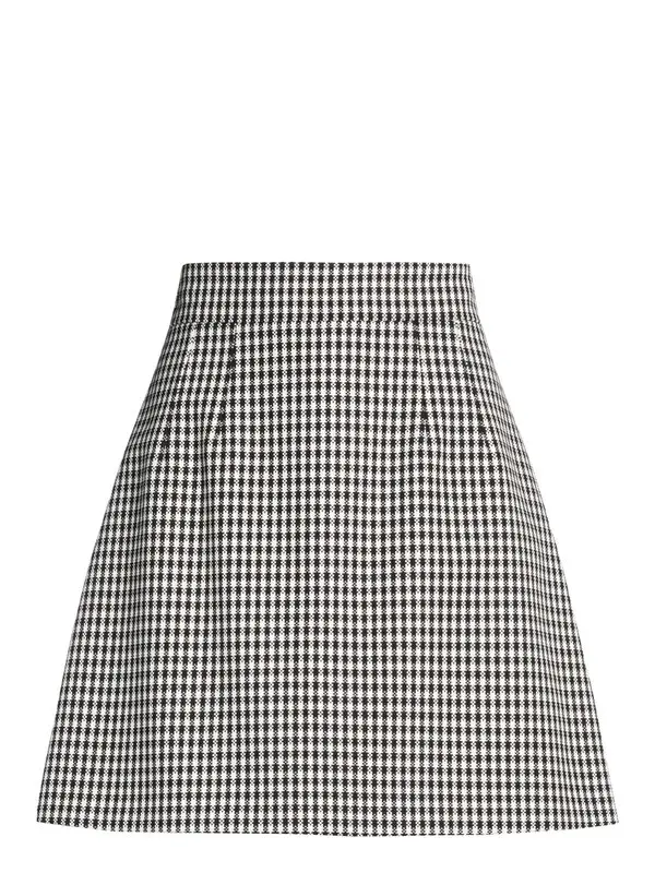Dolce & Gabbana Houndstooth Aline Skirt - Black