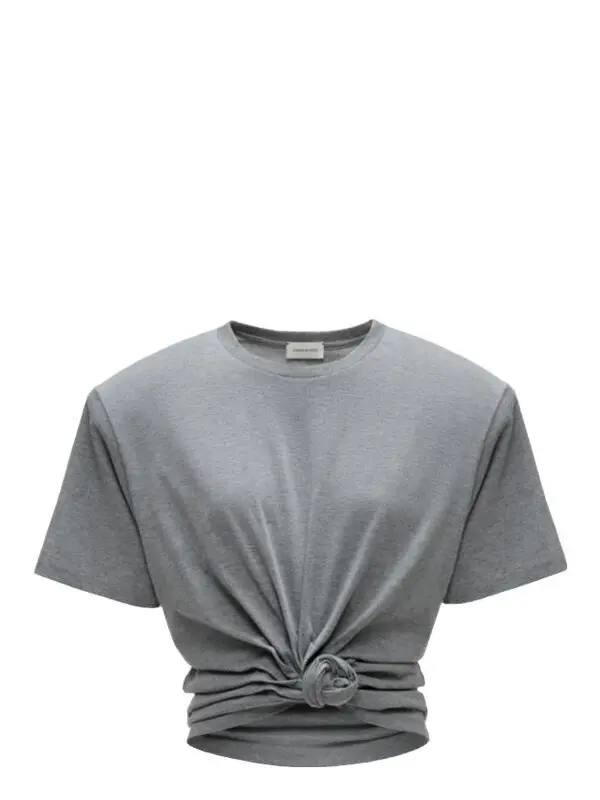 Magda Butrym Knotted T-shirt - Grey