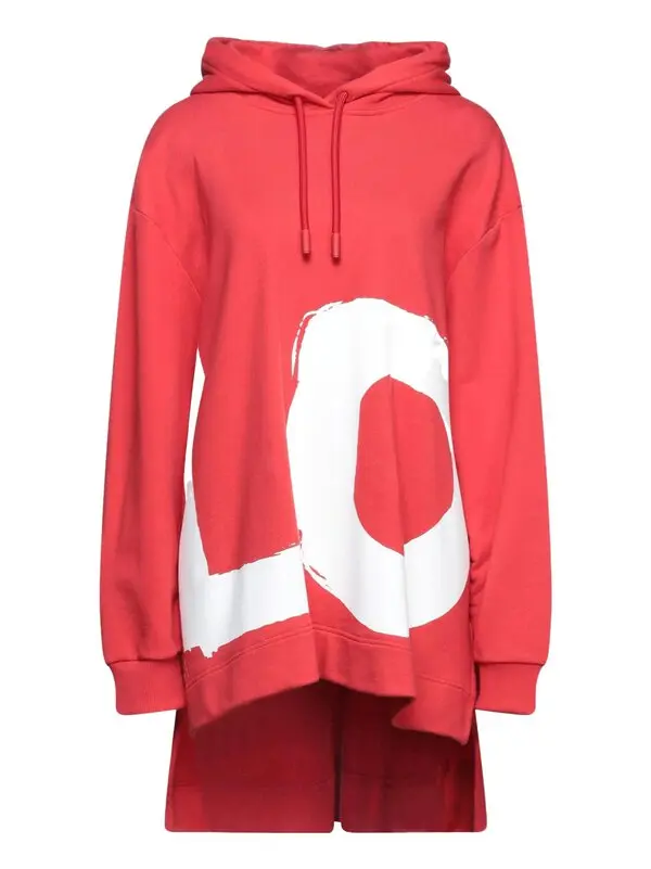 Burberry Solidcolor Hooded Longsleeve Fleece - Red