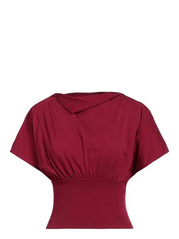Rick Owens Solid-colored Cropped T-shirt - Red