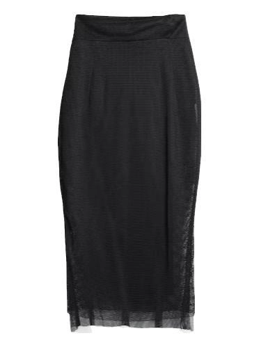 Dolce & Gabbana Solidcolor Tulle Skirt - Black