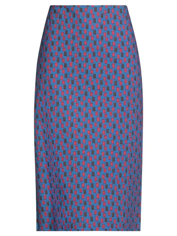 Marni Geometricpattern Straightcut Dress - Blue