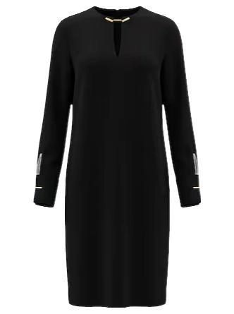 Max Mara Minimalist Solidcolor Dress - Black
