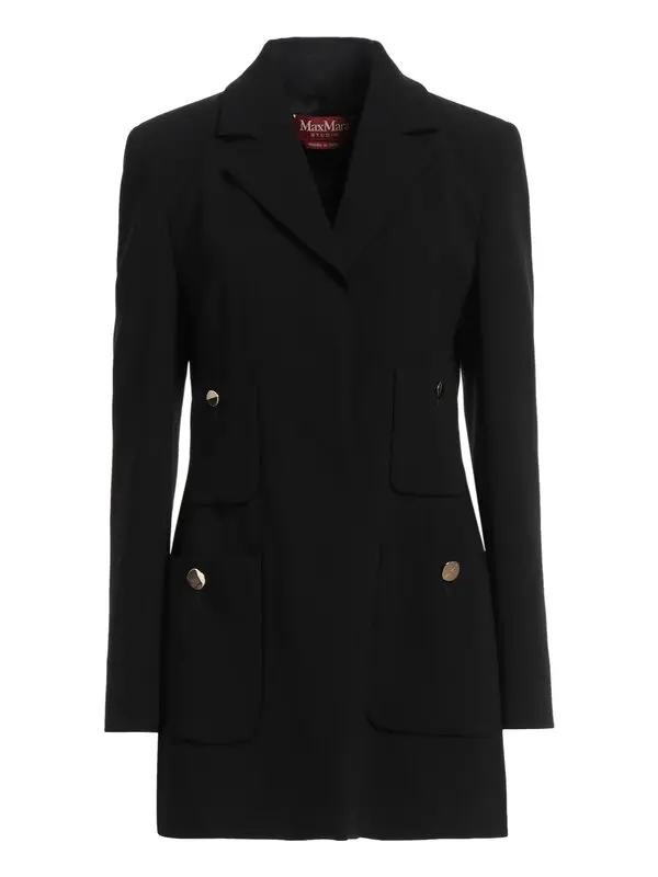 Max Mara Minimalist Single- Blazer - Black