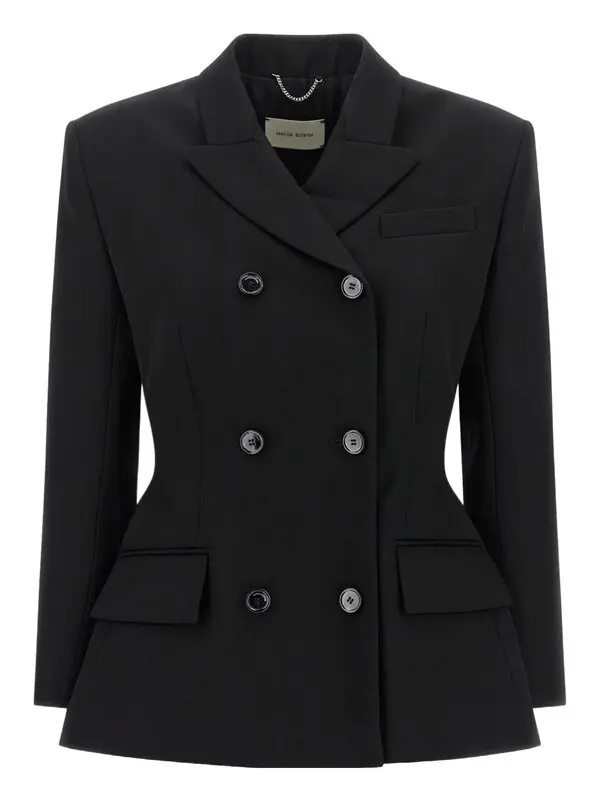 Magda Butrym Double-breasted Blazer - Black